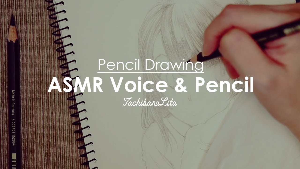 [ASMR] Colored pencil, pencil draw [EN/ES/JP] 2023.04.02 - YouTube