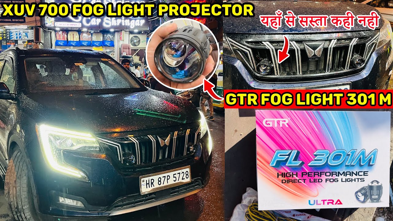 Xuv 700 Fog Light Projector 😱 Gtr 301M Fog Light Best light For Cars ...