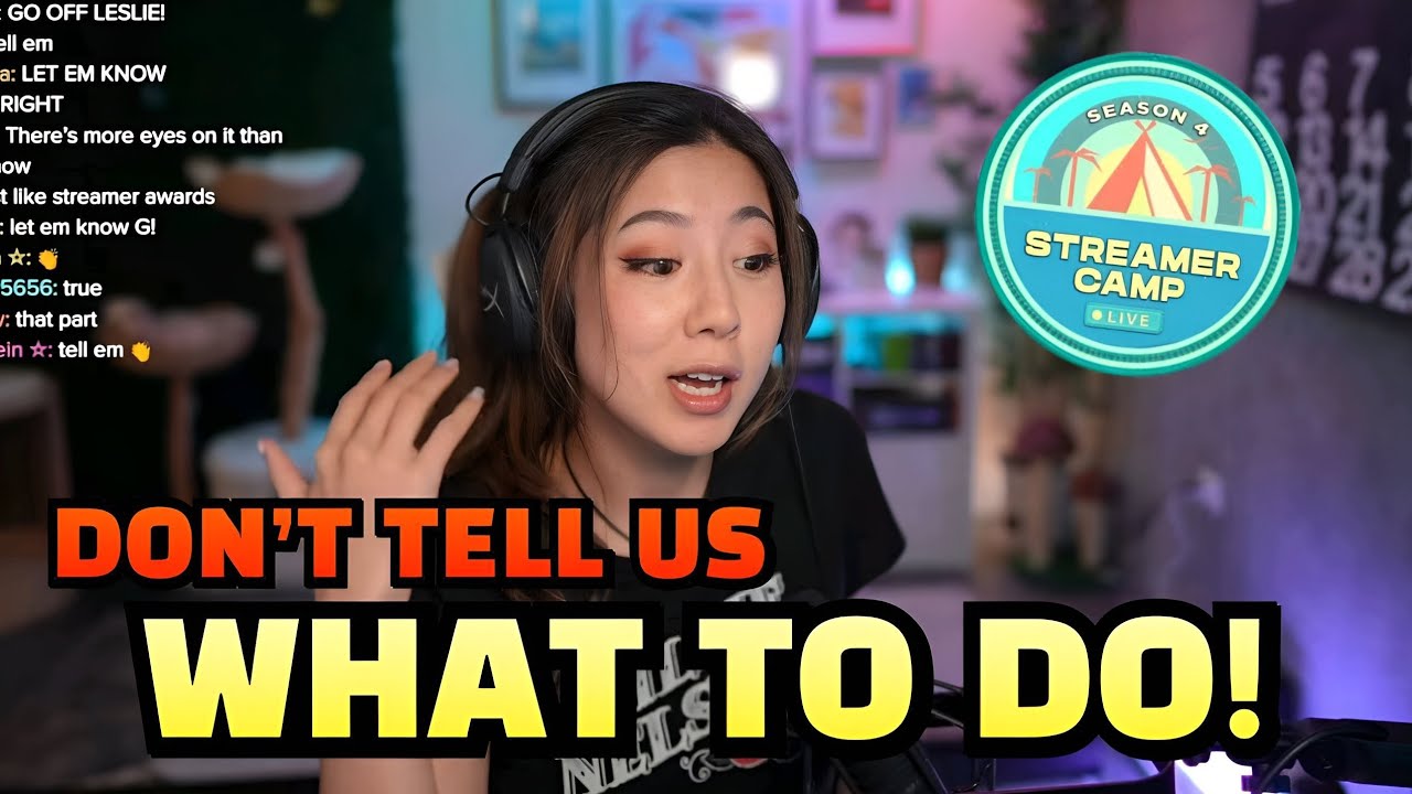 Leslie on People Backseating Streamer Camp - YouTube