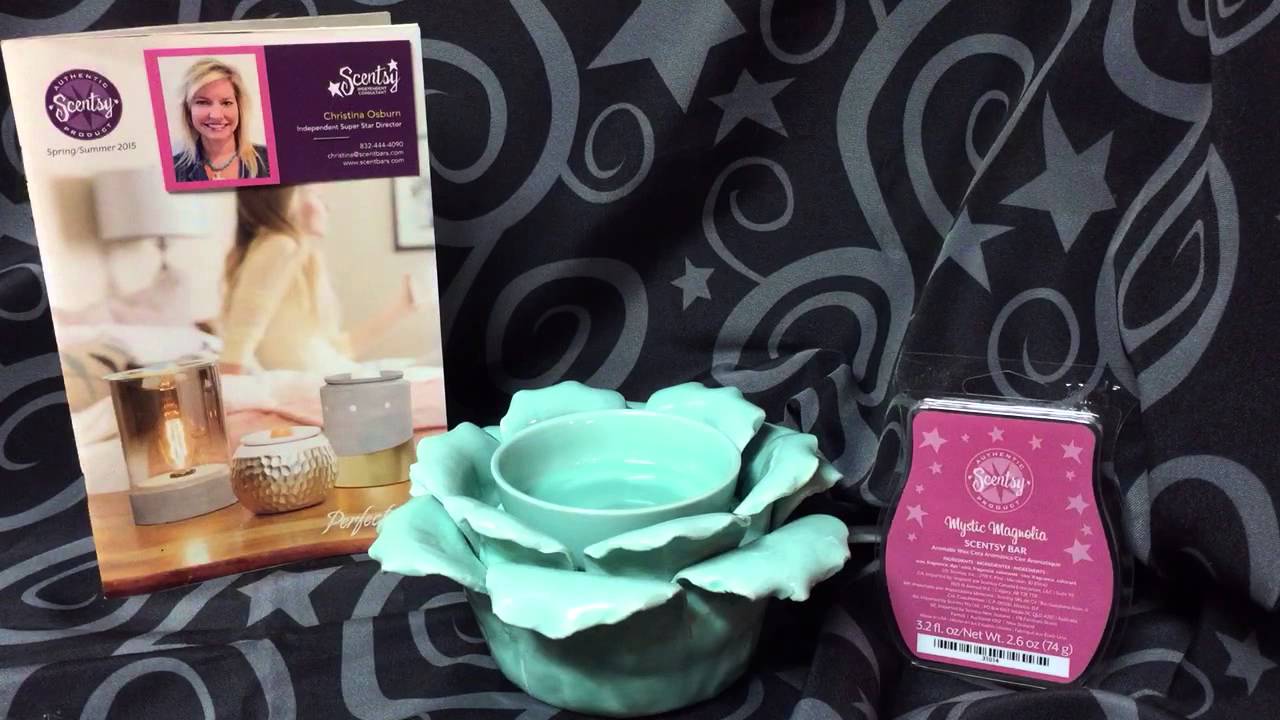 Scentsy Petal Green Warmer - YouTube