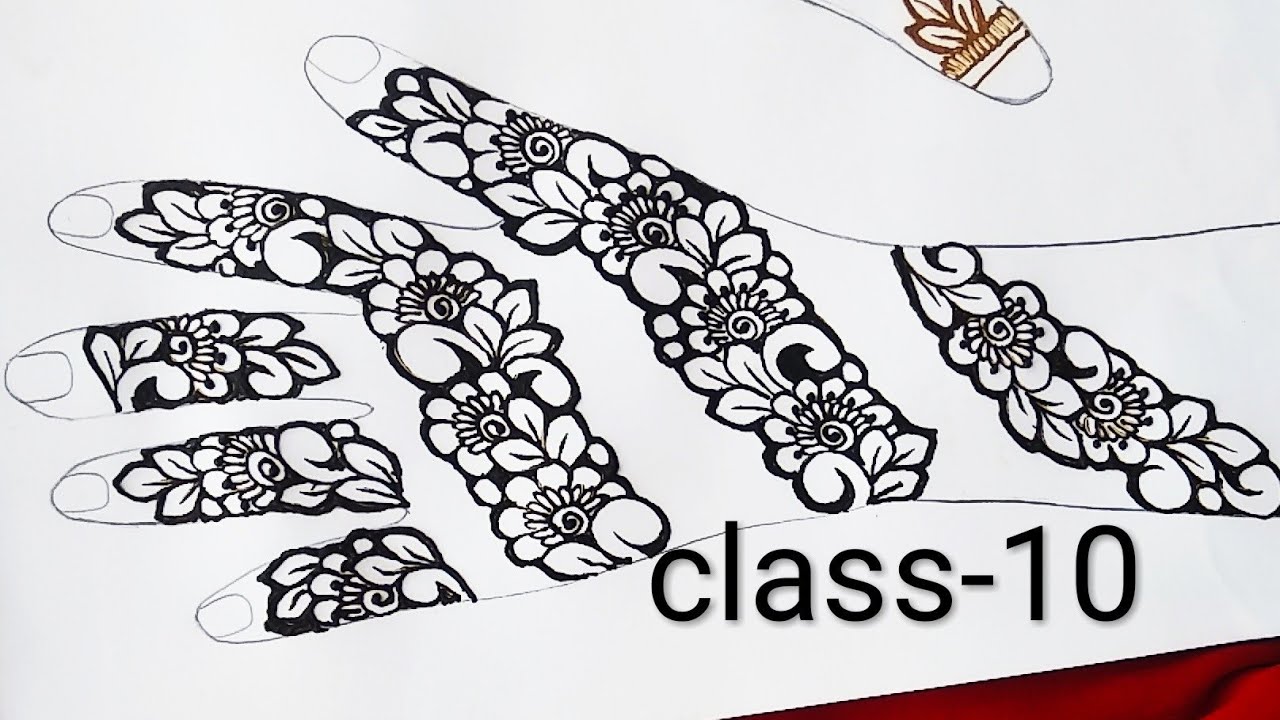 Henna class-10 basic henna classes for beginners/nagative filling ...