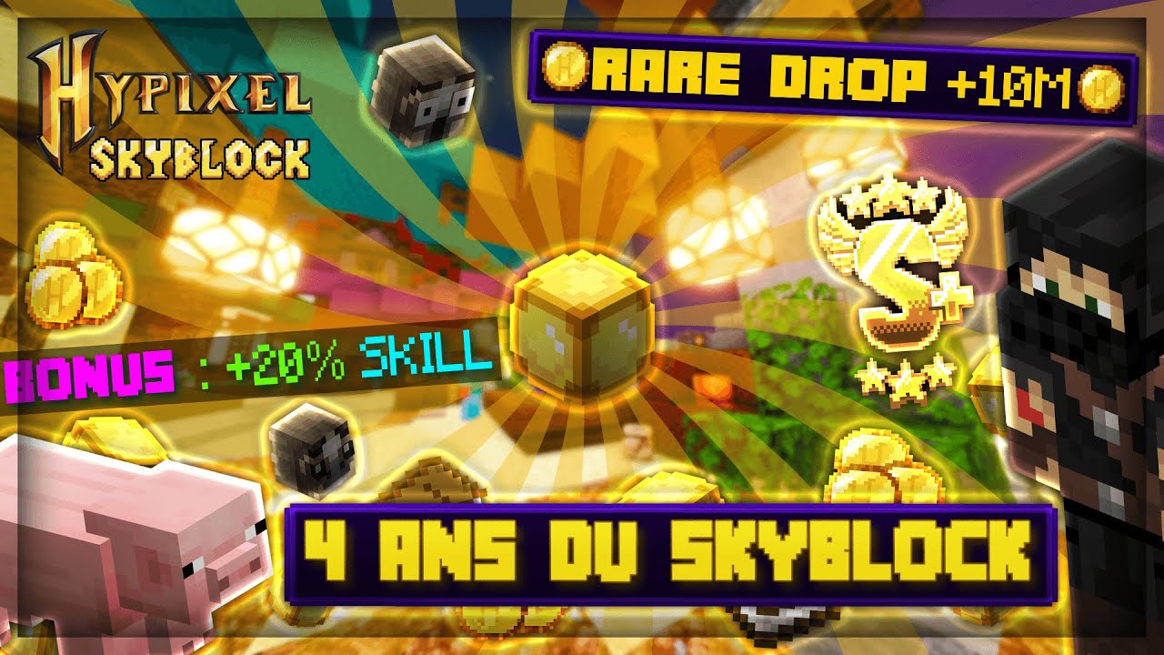 Comment PROFITER Un Max De L'événement des 4 ANS du Skyblock, Shiny Pig ...