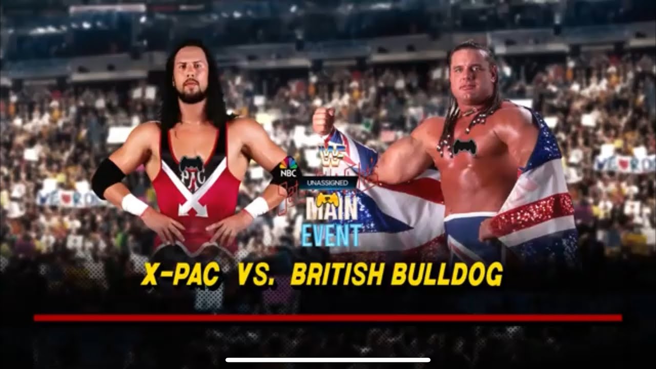 X-Pac Vs British Bulldog wwe 2k23 - YouTube
