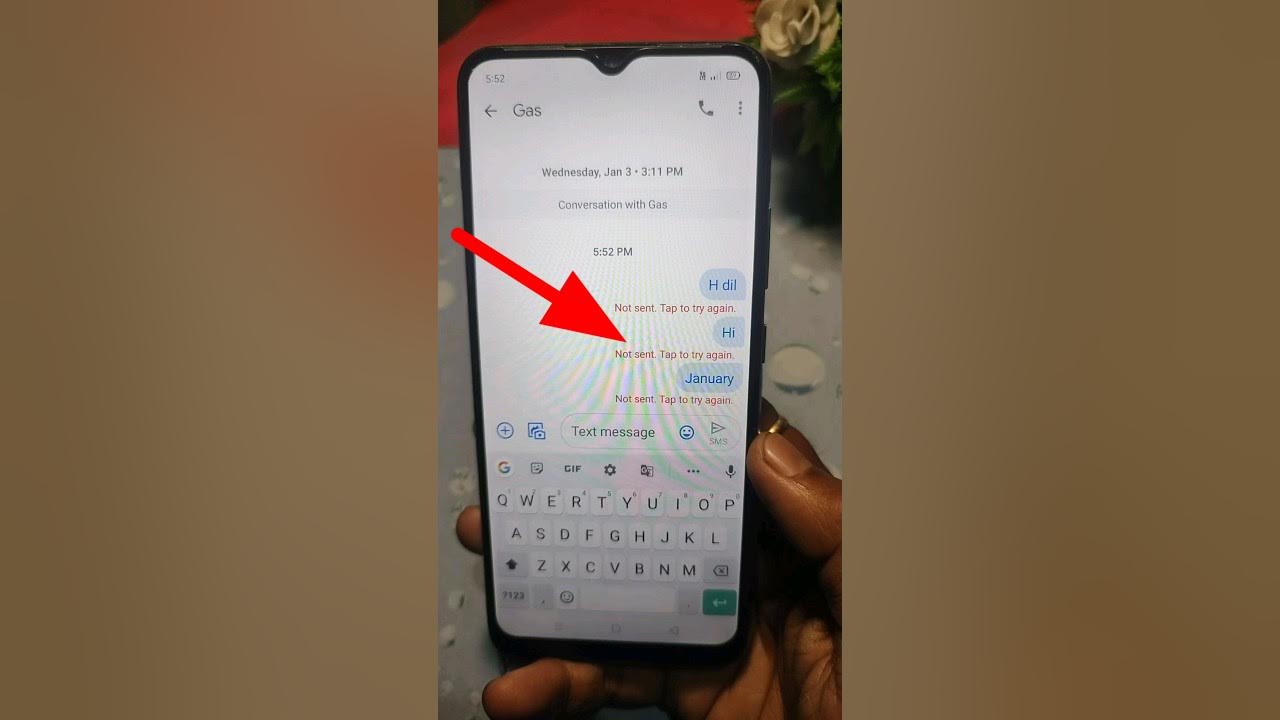 mobile se message send nahi ho raha hai | how to fix message not sent tap to try again problem ...