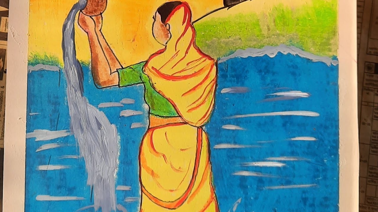 Chhath Puja colouring #BountifulArtandCraft - YouTube