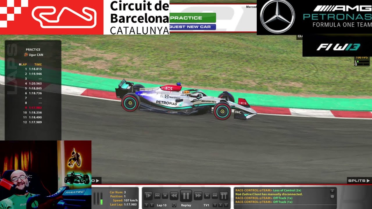 Formula 1-CATALUNYA GP-Mercedes-AMG W13 / iRacing /PRACTİSE - YouTube