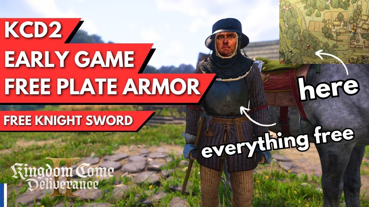 Kingdom Come Deliverance 2 BEST FREE PLATE ARMOR LOCATION Early Game ...