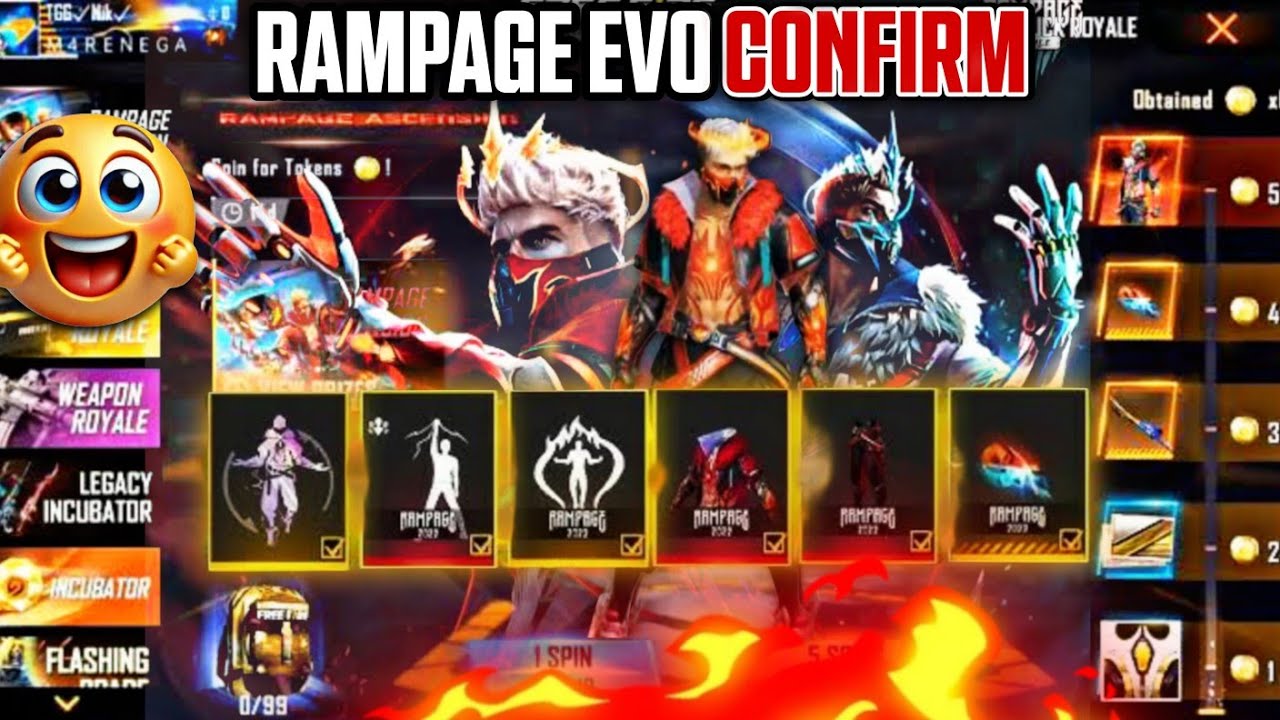 Rampage Evo Bundle Return Confirm 🤯| FF New Event | Rampage Ink Bundle ...