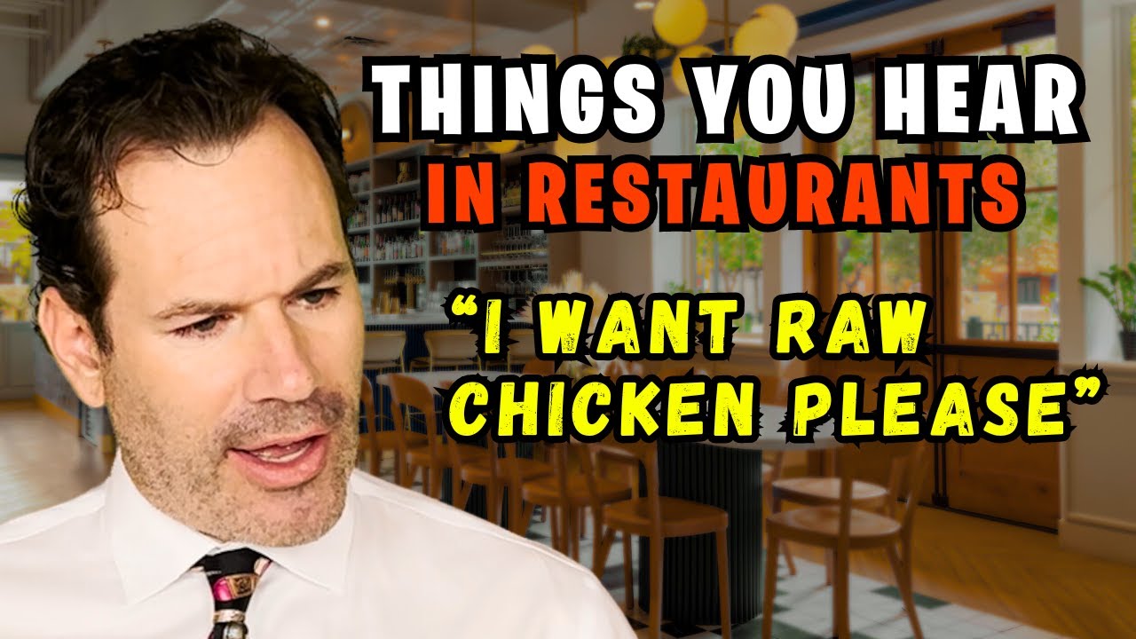 Funny things you hear in restaurants (I want raw chicken) - YouTube
