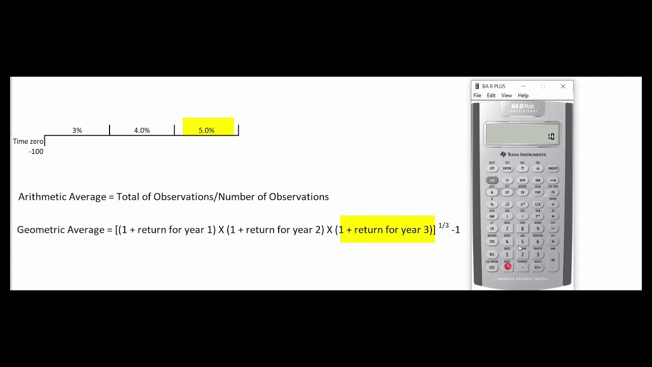 Arithmetic v Geometric Average - YouTube