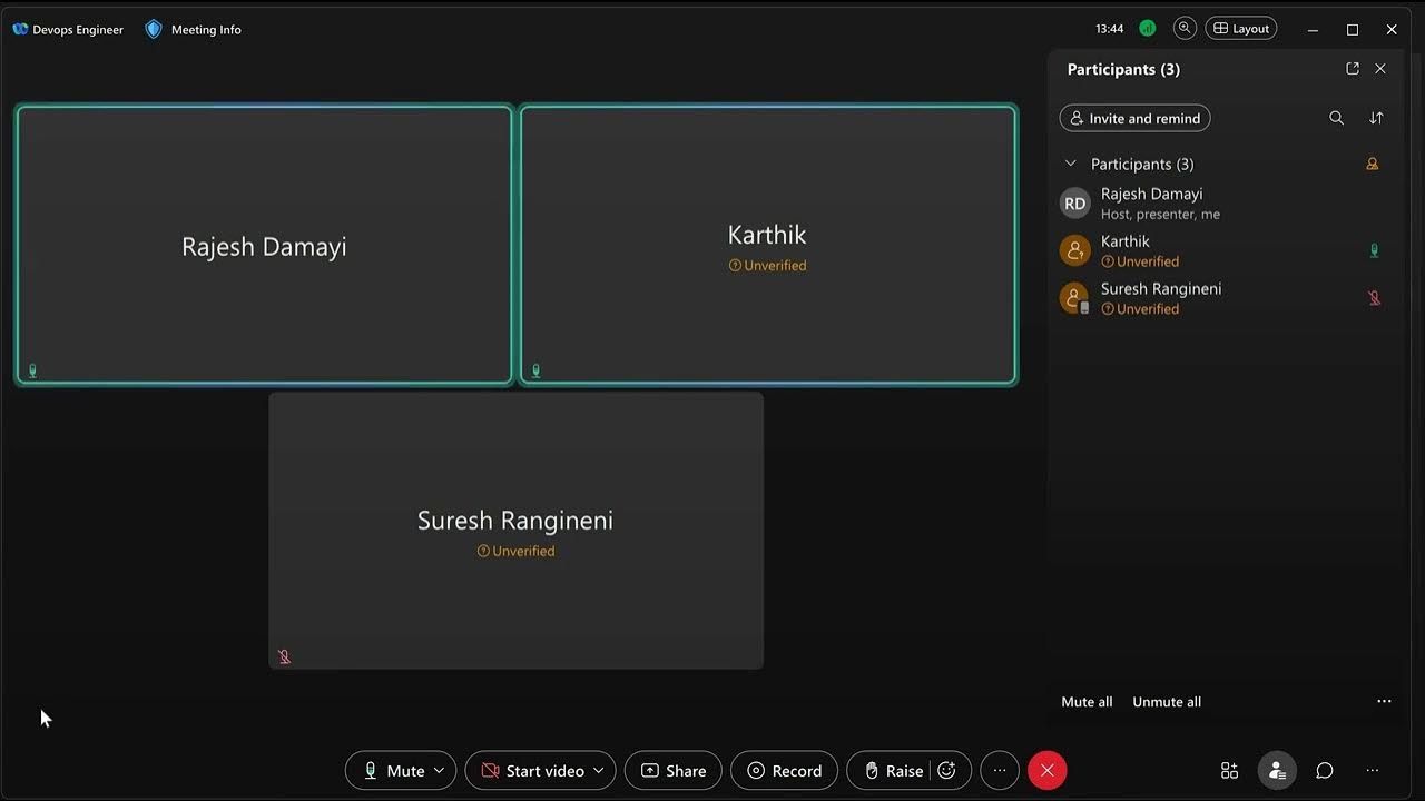Senior Devops engineer Mock Interview 1st Round - YouTube