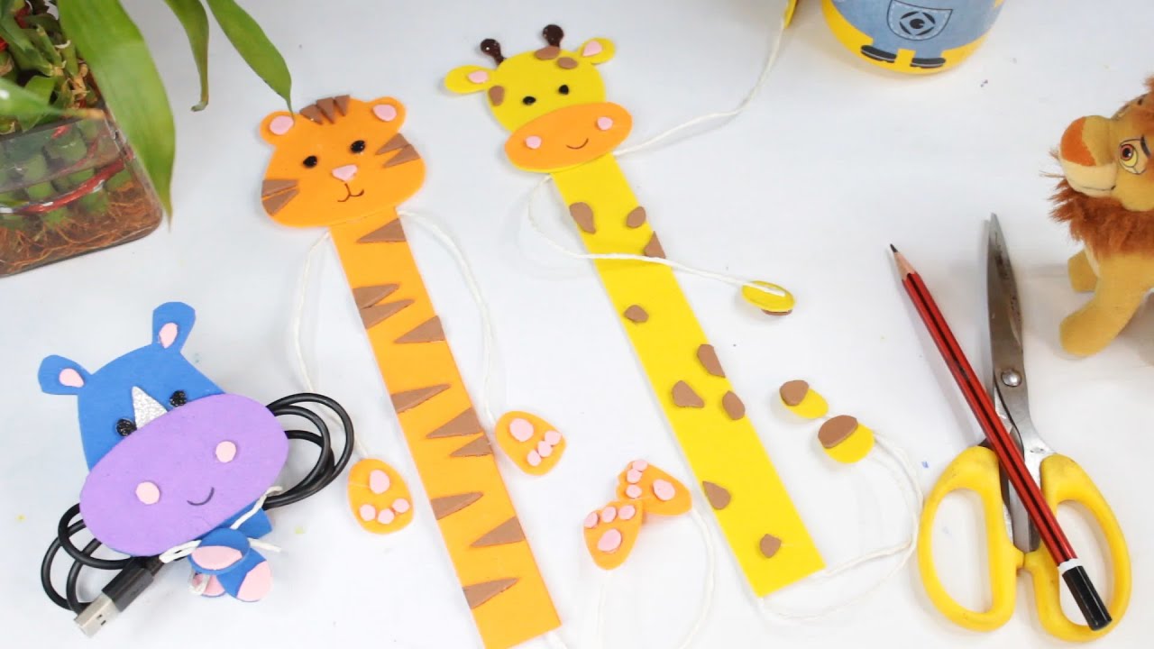 Animal Bookmarks | Toy Crafts | Easy Kids' Crafts - YouTube