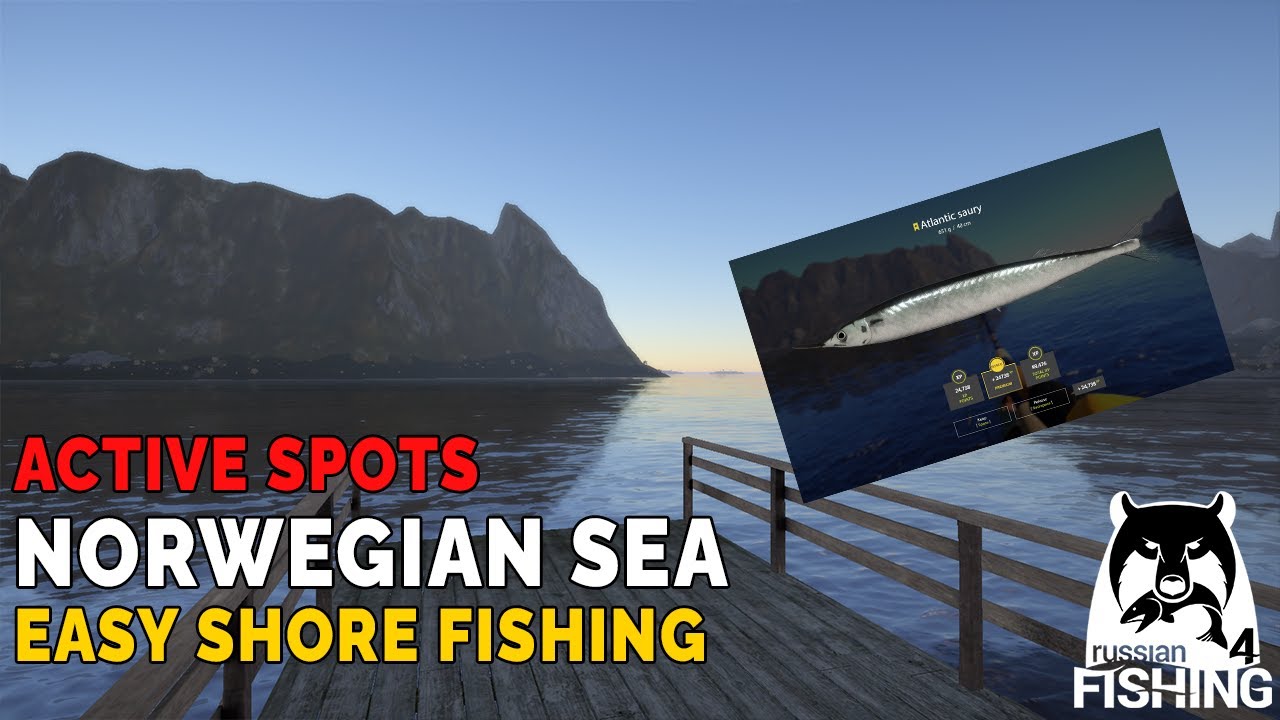 RF4 Spots - Norwegian Sea - Easy Shore Fishing #russianfishing4 #rf4 ...