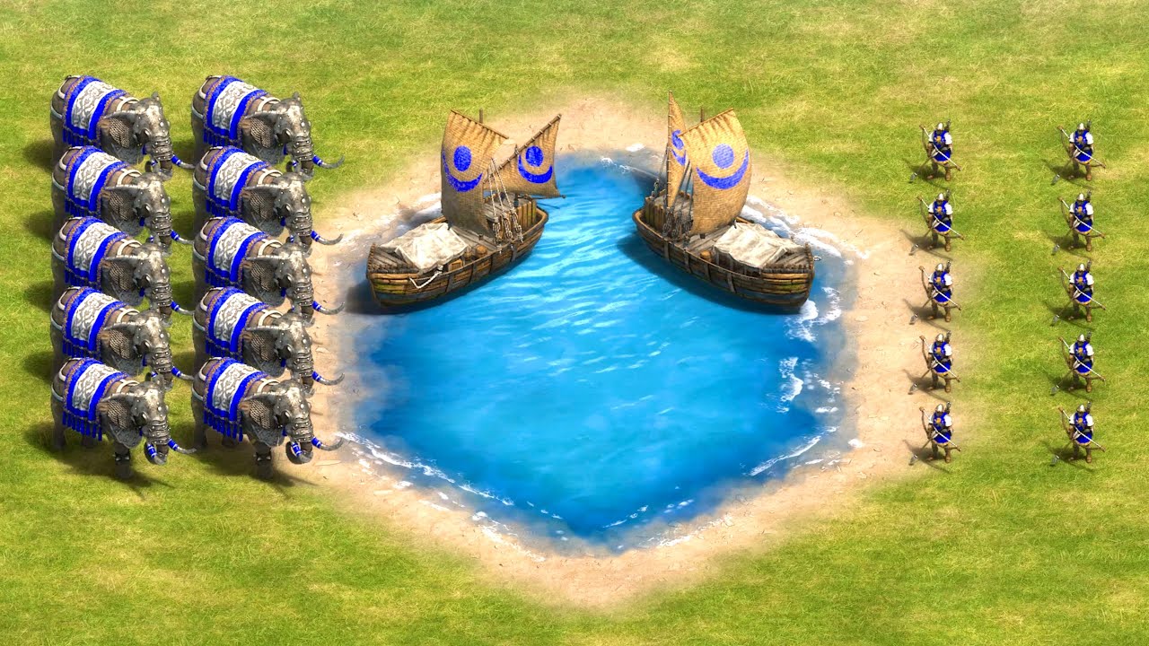 Garrison Archers vs Garrison Elephants AoE2 - YouTube