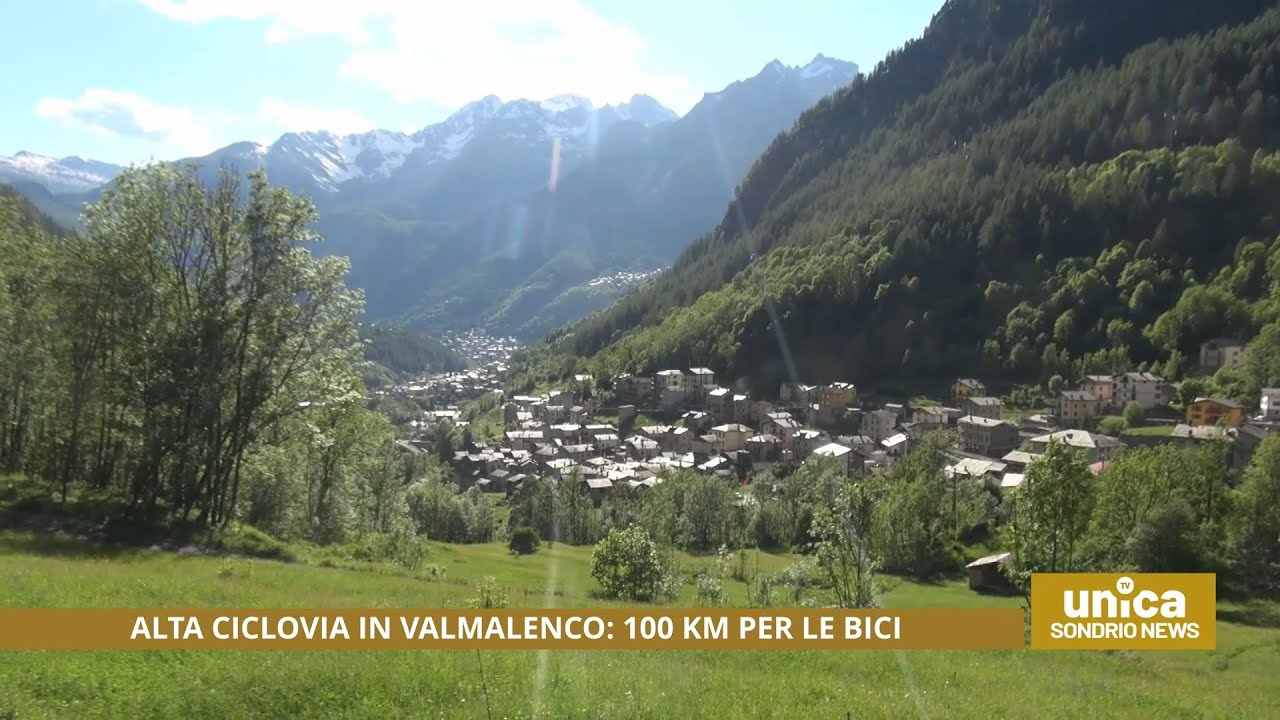 Alta ciclovia in Valmalenco: 100 km per le bici - YouTube
