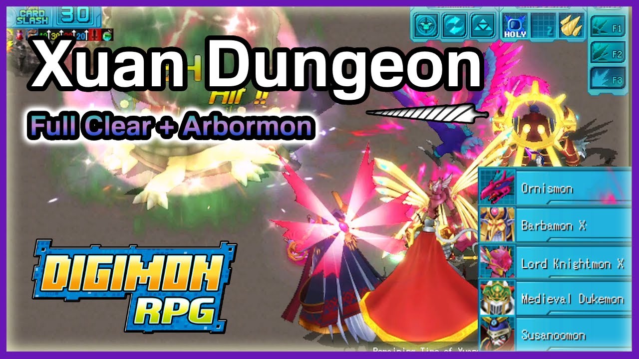 Xuan Dungeon Full Clear (+Arbormon) | Digimon RPG - YouTube