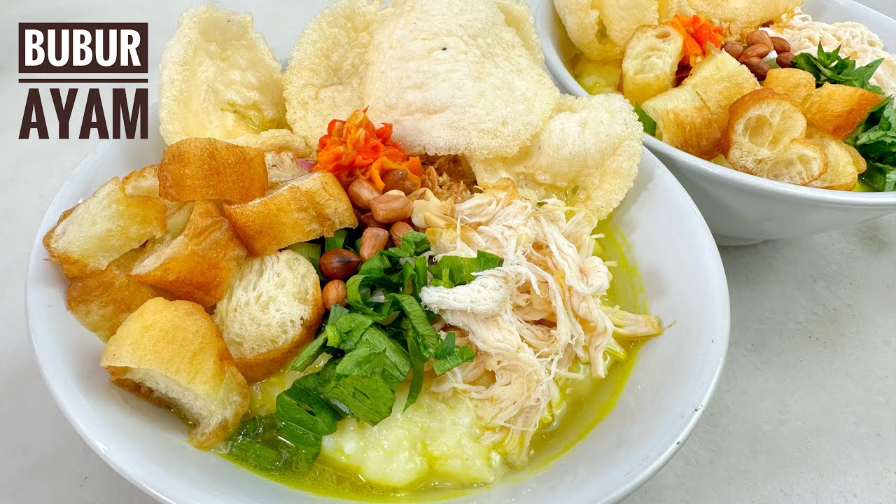 RESEP BUBUR AYAM KUAH KUNING KHAS CIREBON ENAK BANGET - YouTube
