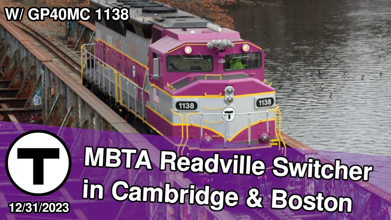 MBTA Readville Switcher in Cambridge/Boston, MA w/ 1138! (12/31/2023 ...