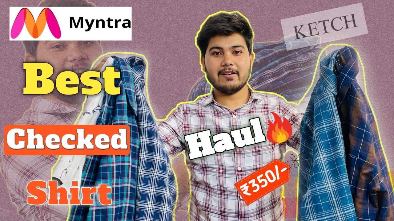 5 best checked/flannel shirt under ₹350|ketch brand shirt review|myntra ...