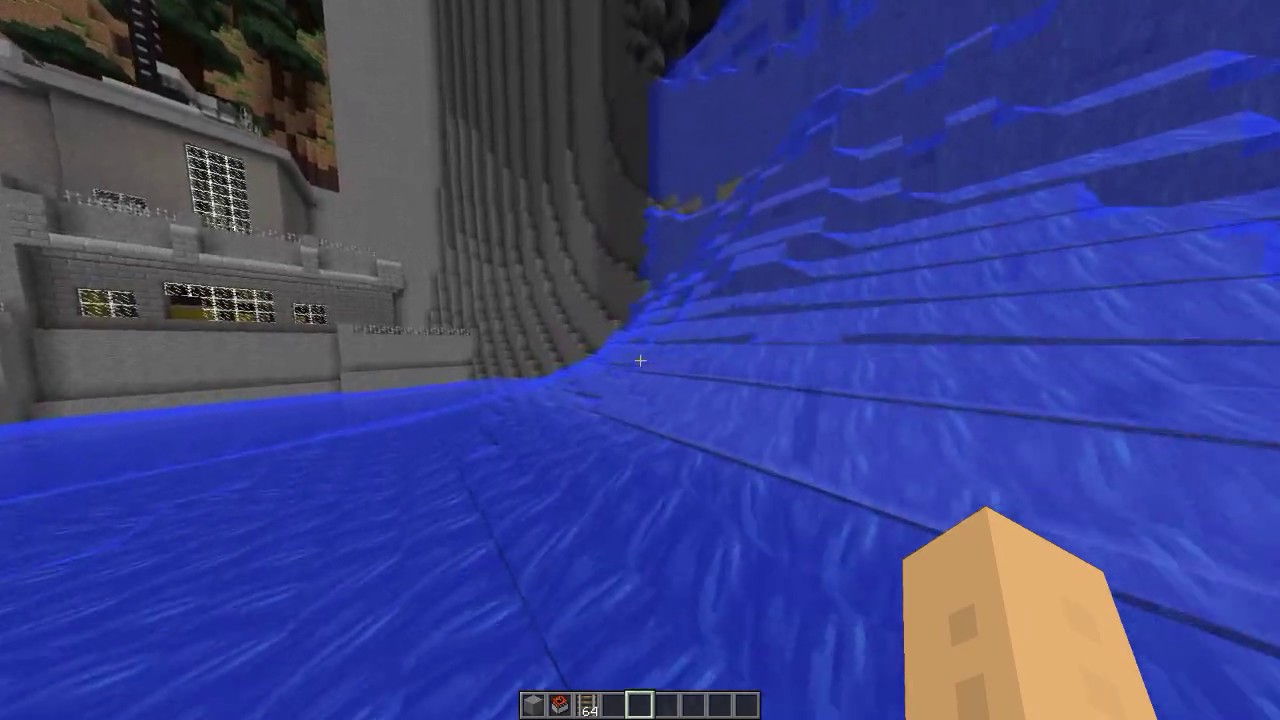 Dam breaking - Minecraft Water Physics - YouTube