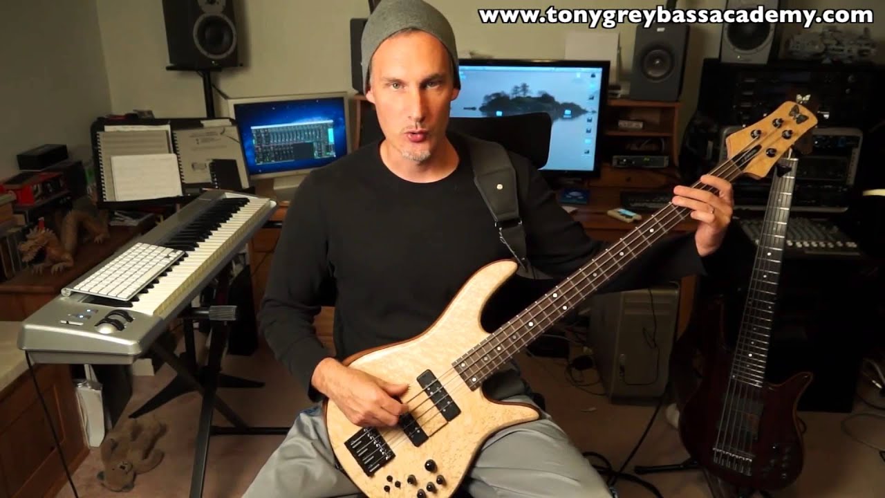 Free Bass Lesson on Technique Building by Tony Grey - YouTube