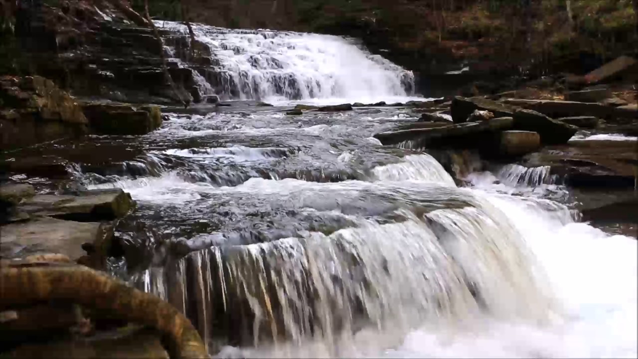 Lower Fall Brook Falls - YouTube