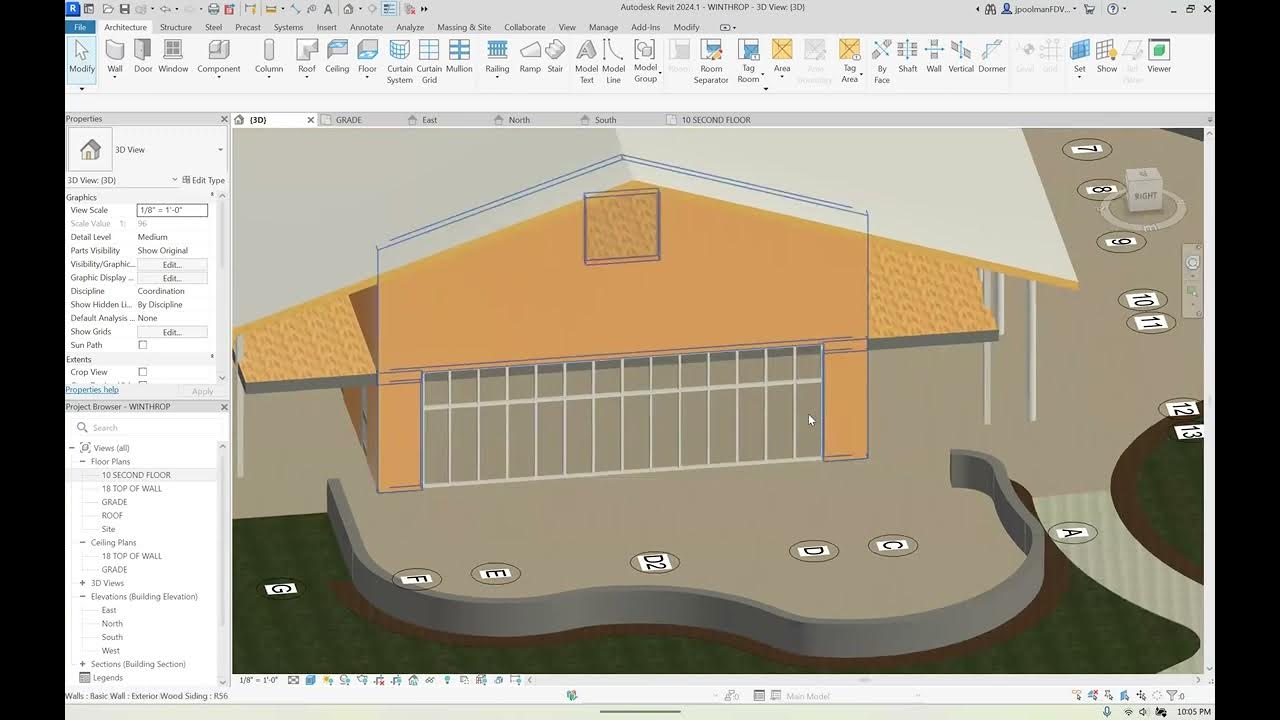 Introduction to Revit - East Elevation ft. Storefronts - YouTube