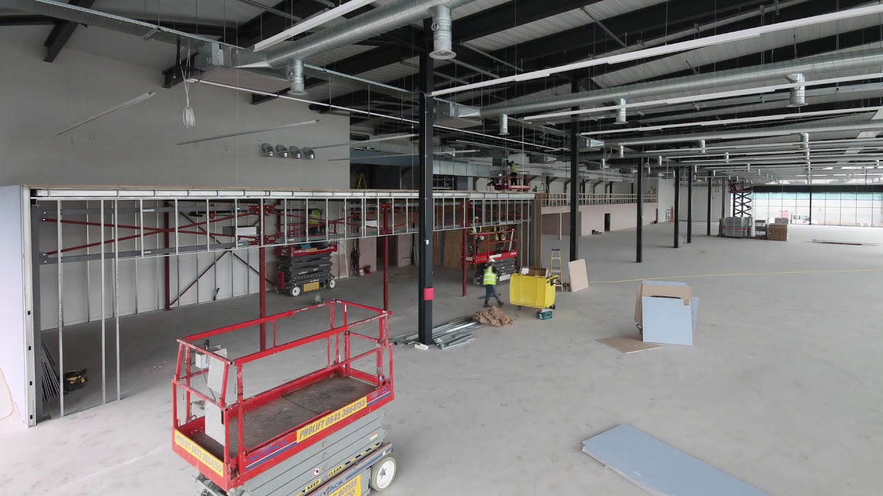 LARGE SCALE BUILDING FIT-OUT TIME-LAPSE - NCEC 1080p - YouTube