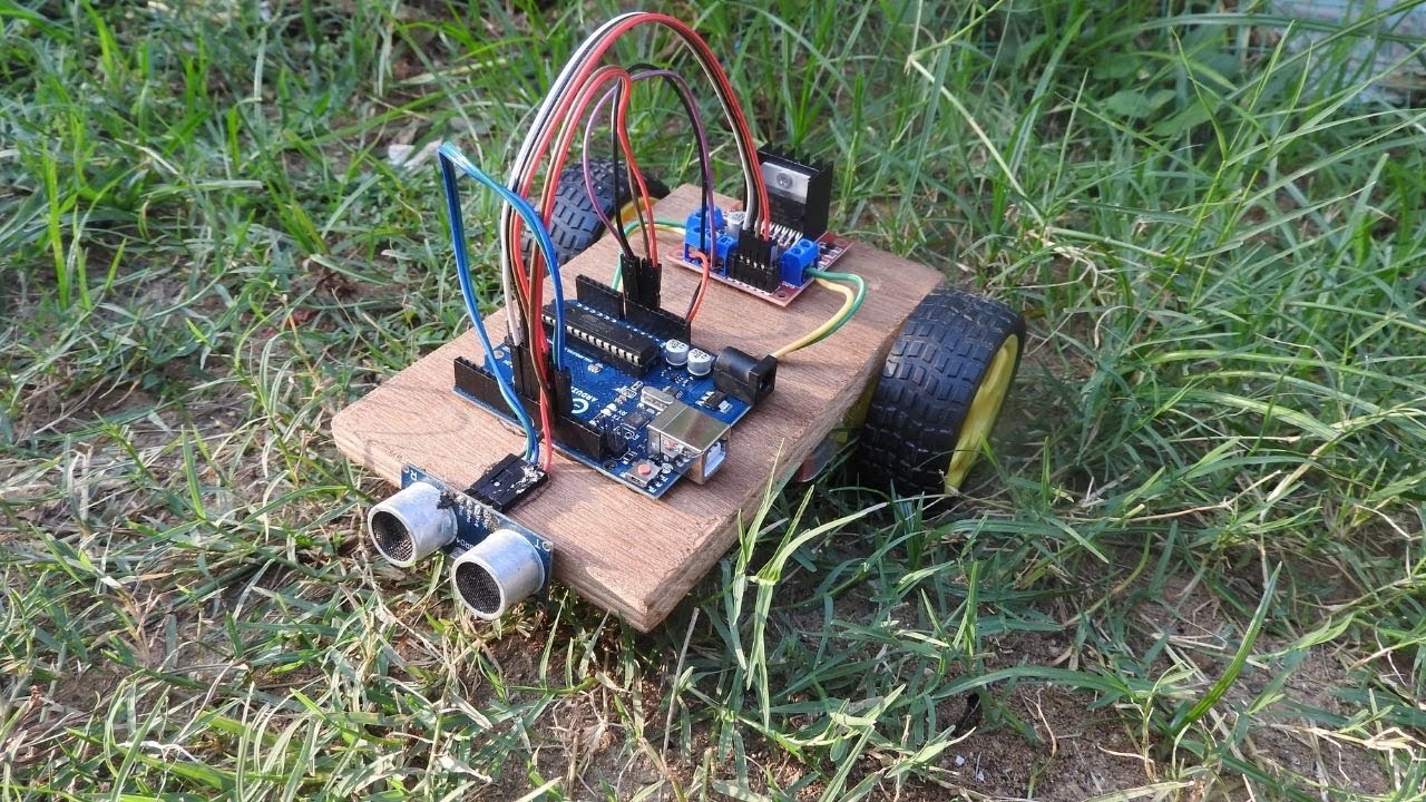 Arduino Object Avoiding Car Using L298n Motor Driver Youtube