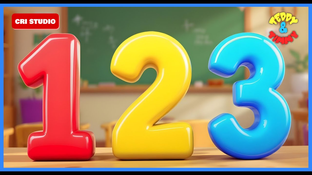 One Two Three Numbers | 123 Counting | Best Balloon Number Preschoolers ...