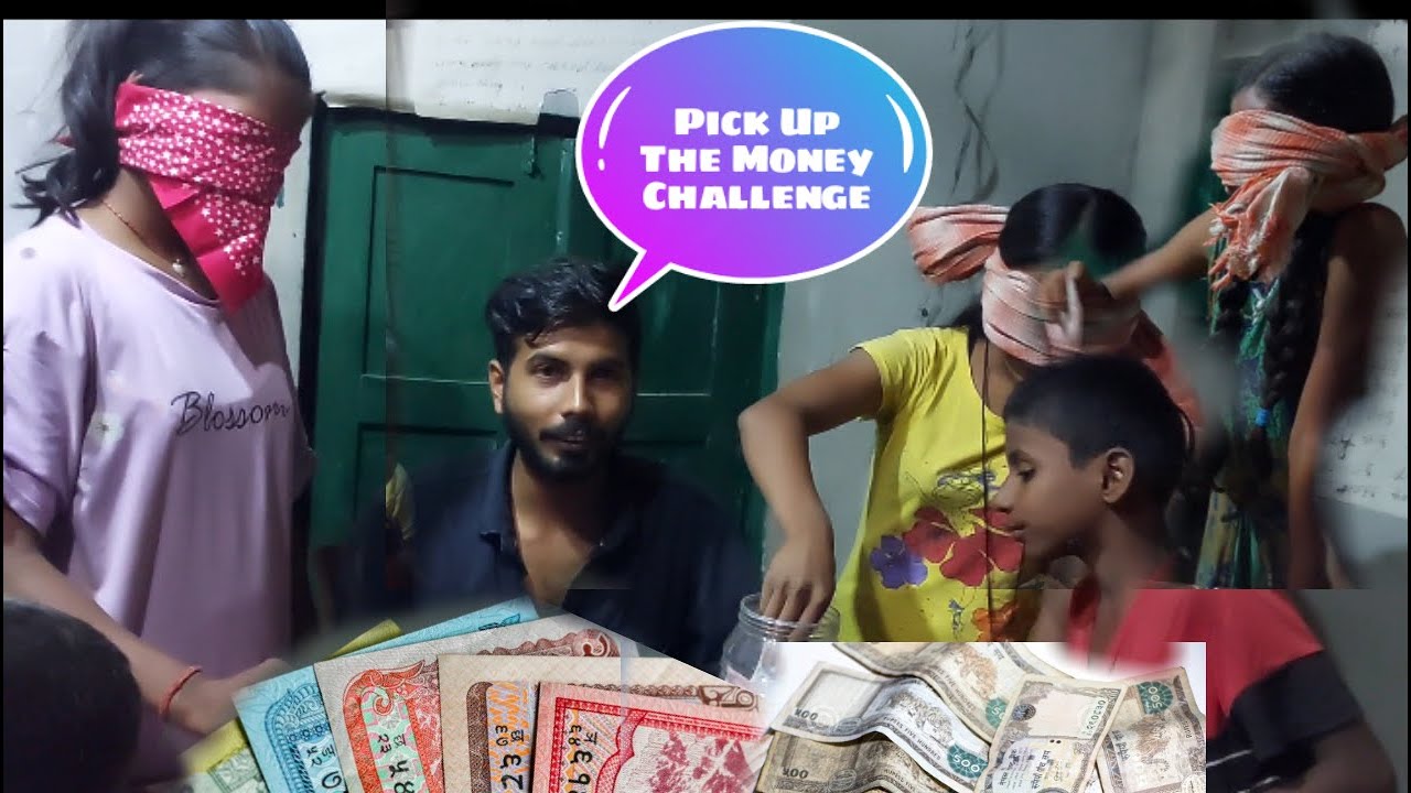 Money Picking Game||pick Up Money From Bottle Challenge|| pick up money ...