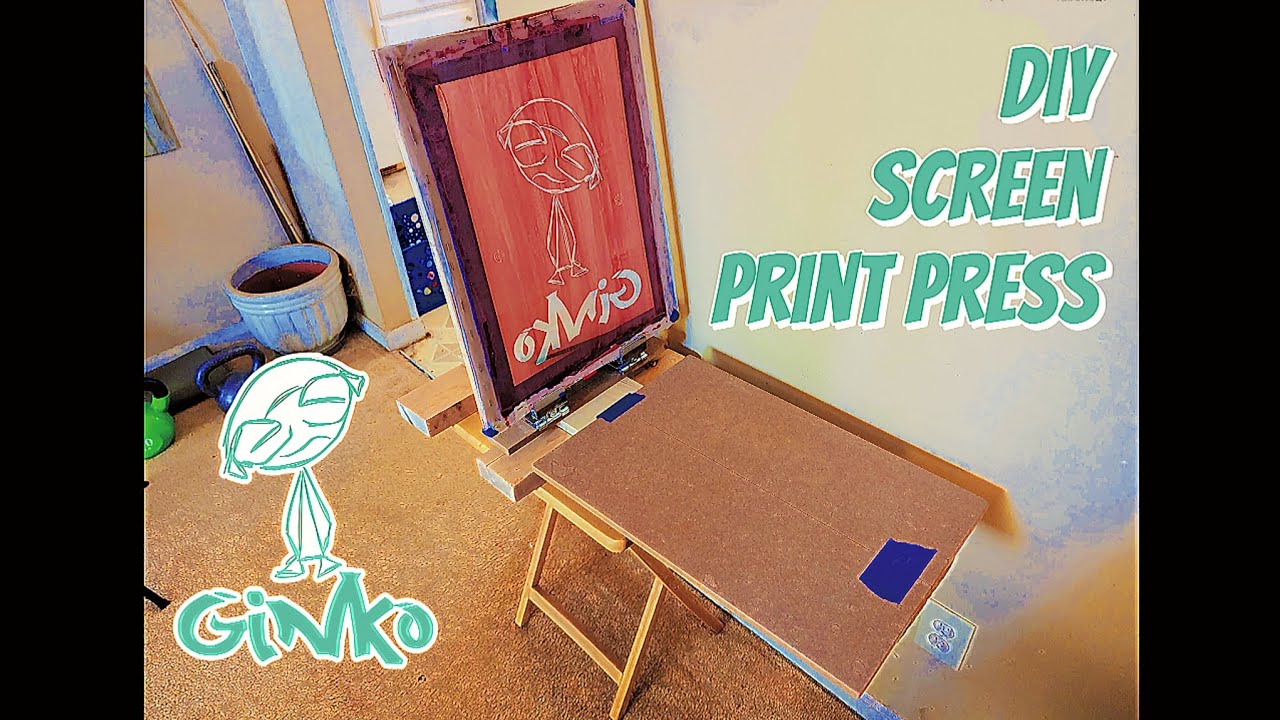 DIY Screen Print Press How To | GiNkO Apparel Journey - YouTube