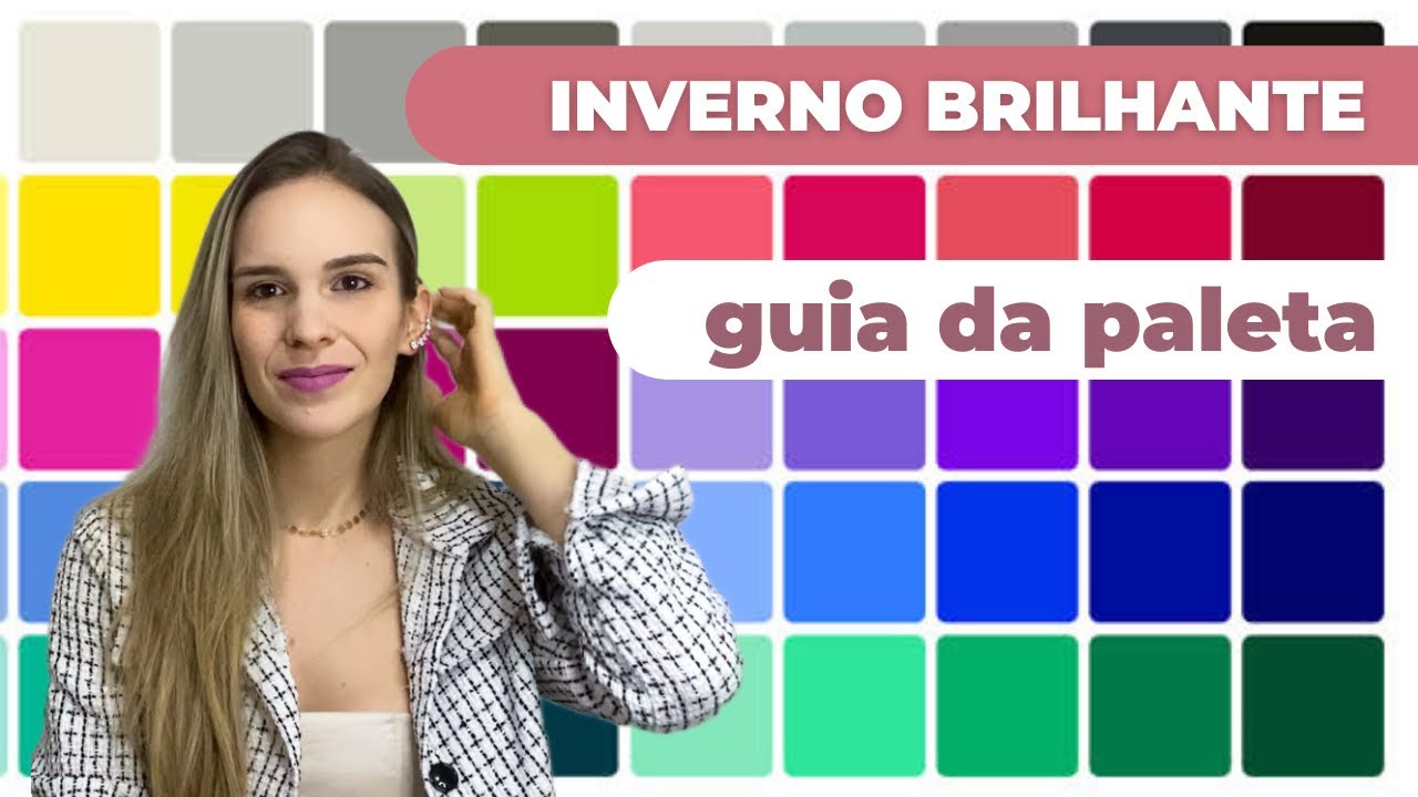 Coloração pessoal: paleta INVERNO BRILHANTE (como usar, make ...