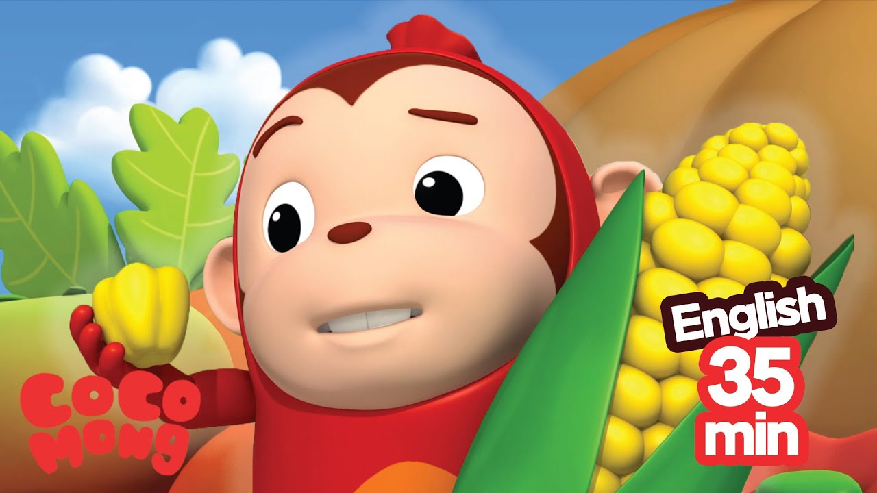 코코몽 영어 시즌 35분 모음집 | 영어 동화 싱싱한 채소를 먹어요! 쑥쑥 물약의 비밀 Super Plant Tonic ...