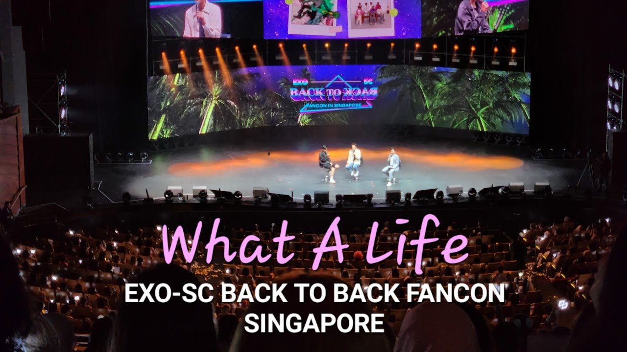 EXO-SC BACK TO BACK FANCON TOUR IN SINGAPORE - What A Life - YouTube