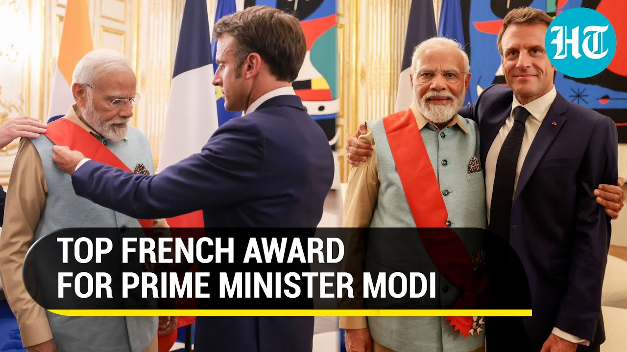 Modi Becomes India's First PM To Get Top Most Award Of France | Grand ...