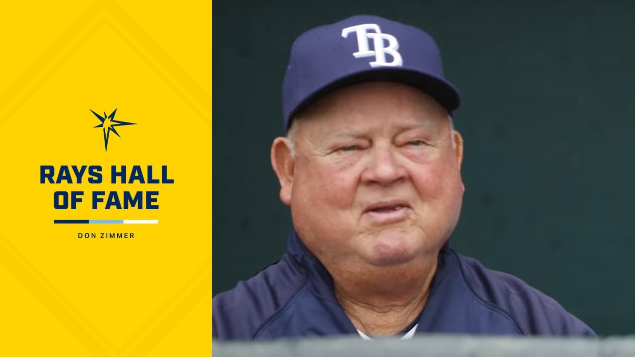 Don Zimmer Inducted into Rays Hall of Fame I TAMPA BAY RAYS - YouTube