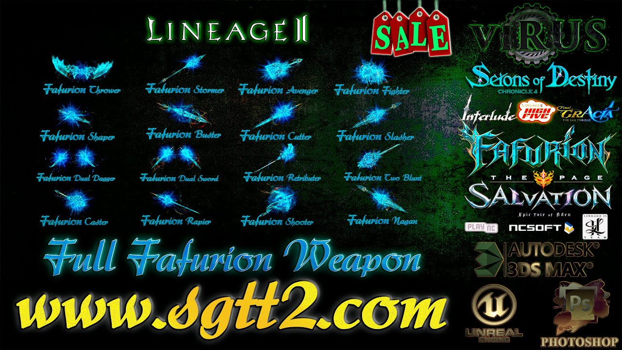 Full Complete Fafurion Weapons for the www.sgtt2.com Lineage II - Dawn ...