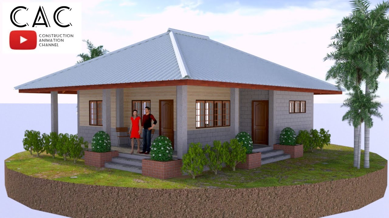 Simple Farmhouse | Tropical House | 9x11m | Two Bedroom - YouTube