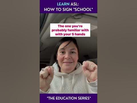 Learn American Sign Language: How to sign "School" in ASL #shorts - YouTube