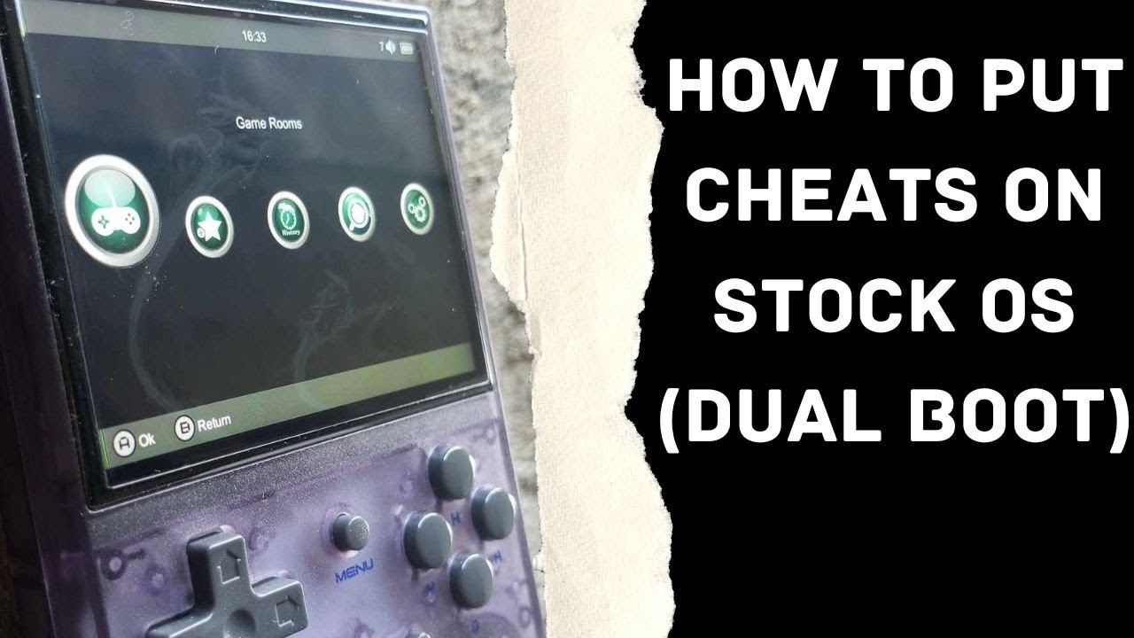 Cheats For Stock Os (dual Boot) Anbernic Rg35xx - YouTube