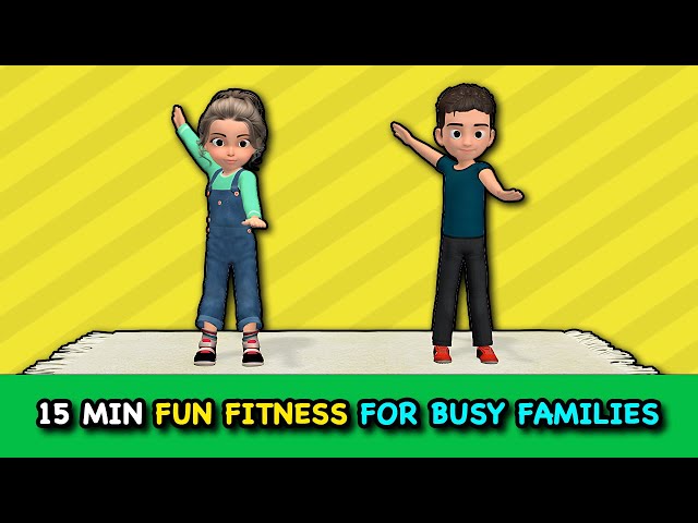 15-Min Kids Workout: Fun Fitness for Busy Families! - Videos For Kids