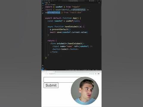 New useFormStatus React Hook - YouTube