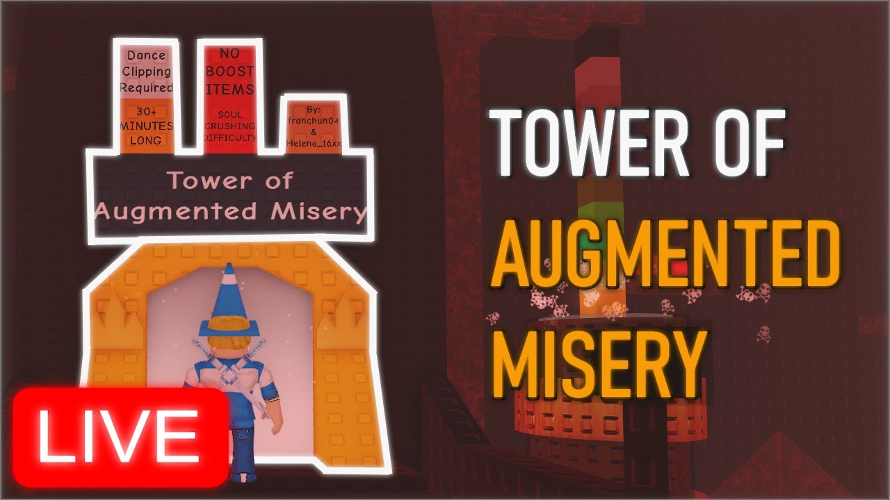 [🏆TOAM STREAM] 🔴PLAYING TOWER OF AUGMENTED MISERY | Roblox EToH - YouTube