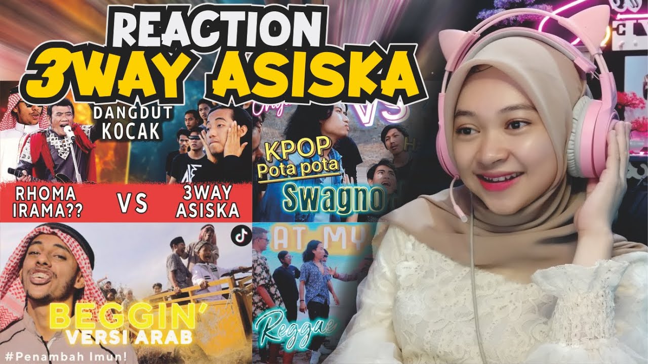 REACTION 3WAY ASISKA - BATTLE LAGU BIKIN ENJOY || Maya Nadia - YouTube