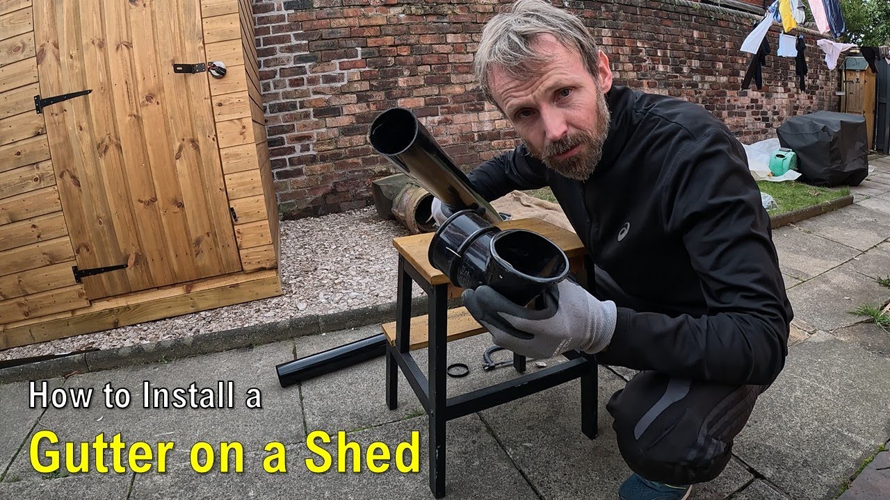How to Install a Gutter on a Shed - YouTube
