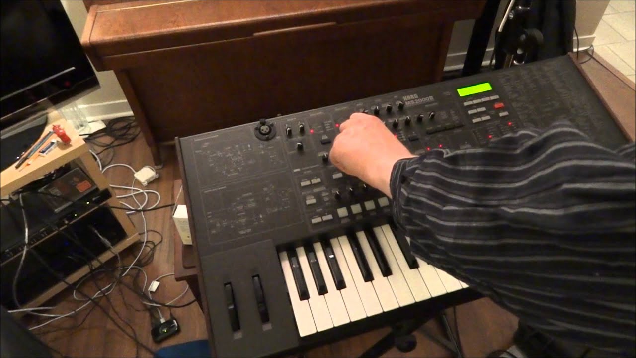 Synth improv practice Korg MS2000b - by Geoffmobile - YouTube
