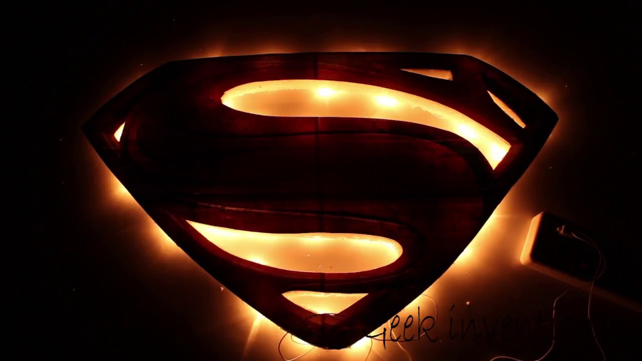 Superman Light Up Poster!! | Easy DIY Craft | DIY ROOM DECOR - YouTube