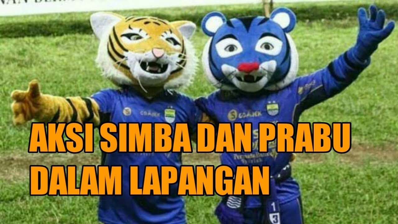 Aksi Lucu Maskot Persib, Simba Dan Prabu - YouTube