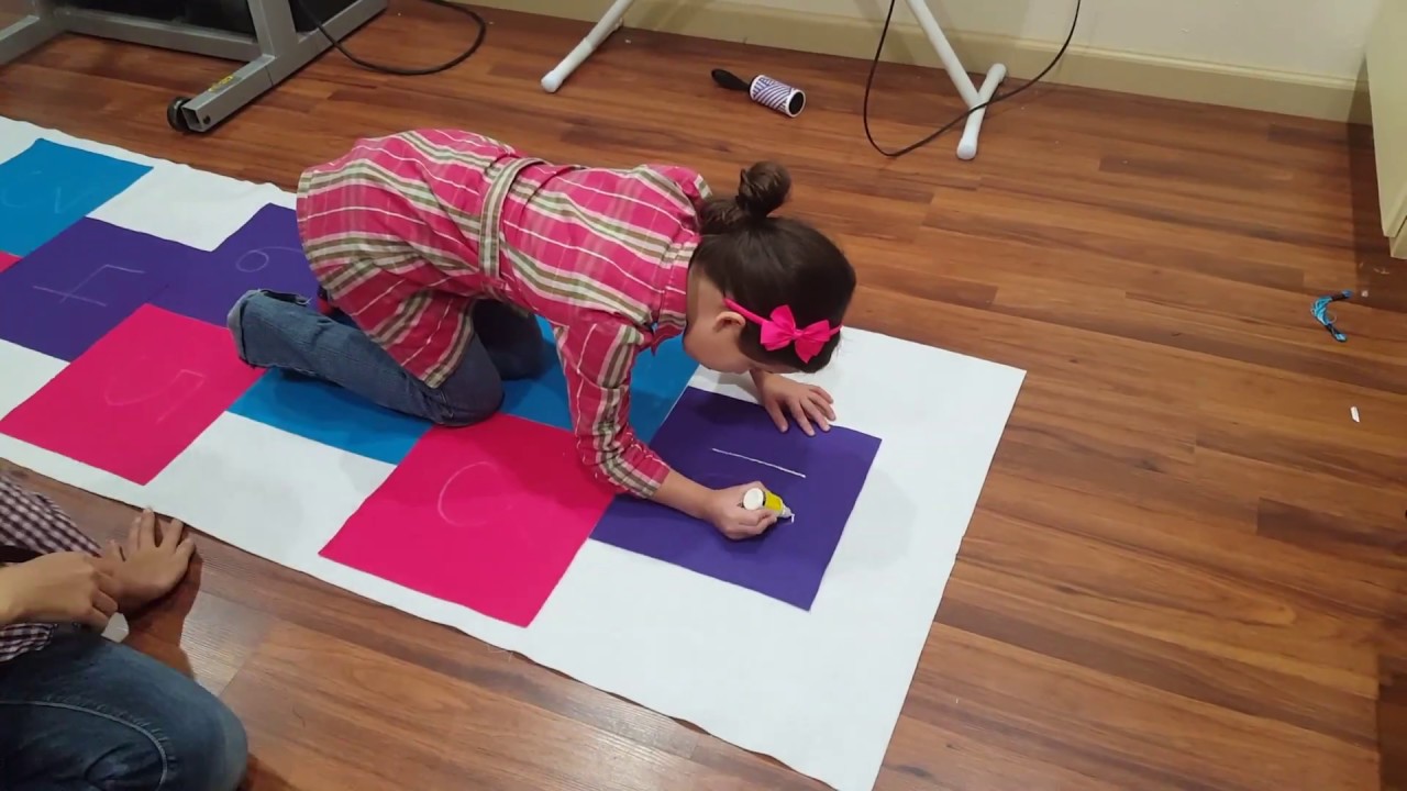 DIY Felt Hopscotch Mat - YouTube